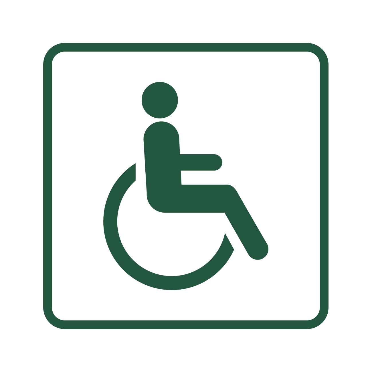 Handicap Sticker Decal Die Cut - Self Adhesive Vinyl - Weatherproof ...
