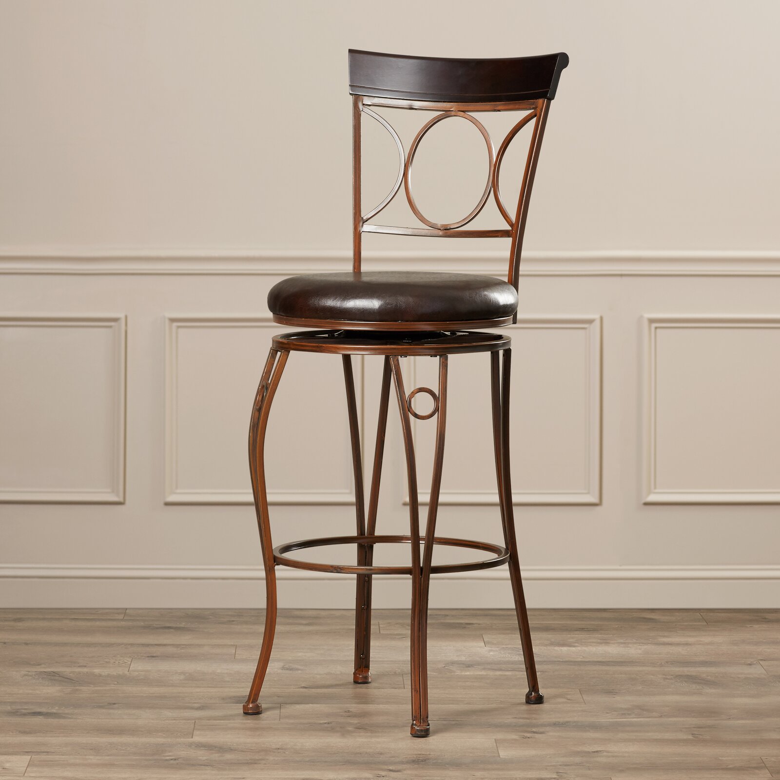 Rosalia Bar & Counter Swivel Stool, Swivel: Yes, Crafted from metal ...