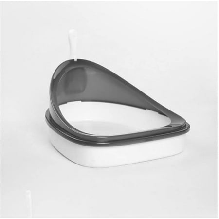 Cat Litter Box Triangle Semi-Enclosed Litter Box Fashion Cat Toilet ...