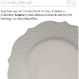 CREAM DESSERT PLATES | Disposable Dishes for Holidays | 7.5” | 20 PC ...
