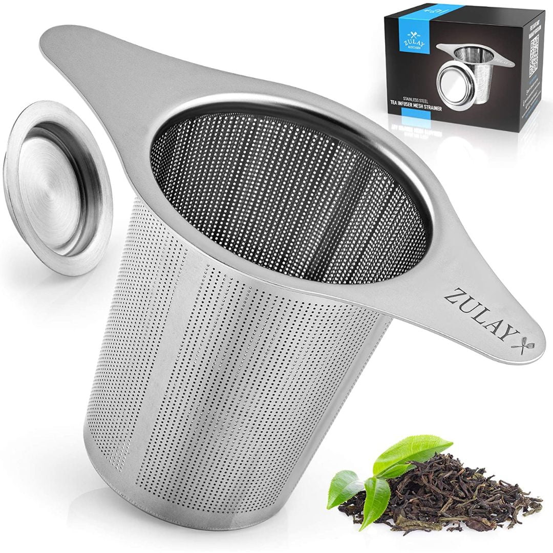 Zulay Kitchen Large Stainless Steel Tea Filter for Loose Tea - Walmart.com