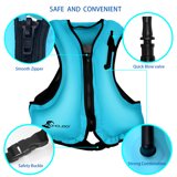 OMOUBOI Floatage Jackets Adult Lightweight Inflatable Snorkel Vest with ...