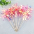 Kiskick Glittering Happy Birthday Cake Toppers 5pcs Colorful Diy