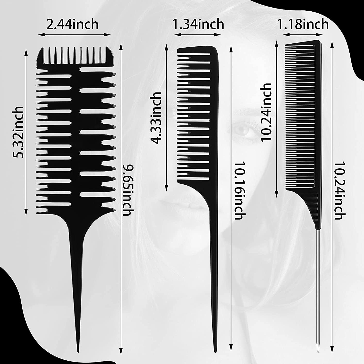 Click here for Chlua 6 Pieces Highlighting Weaving Comb Dyeing Ha... prices