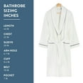 English Home 100% Turkish Cotton Terry Towelling Bathrobe, Absorbent ...