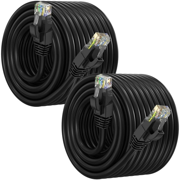 Maximm Cat6 Ethernet Cable 100-Pack 20 ft – CCA LAN Network Patch Cords ...