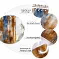 54x78 Inch Shower Curtain Decorative Blue Brown Bathtub Bath Curtains ...