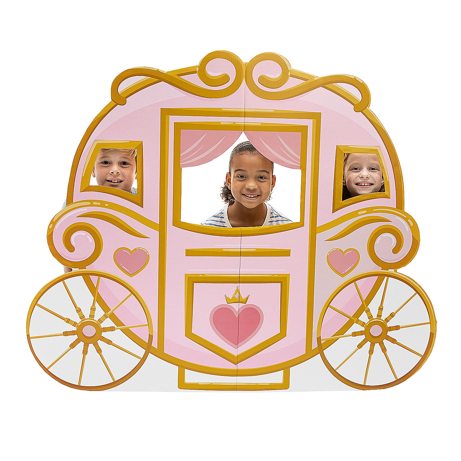 Pink Princess Carriage Photo Prop Life-Size Cardboard Stand-Up ...