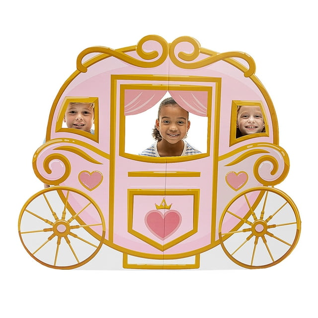 Pink Princess Carriage Photo Prop Life-Size Cardboard Stand-Up ...
