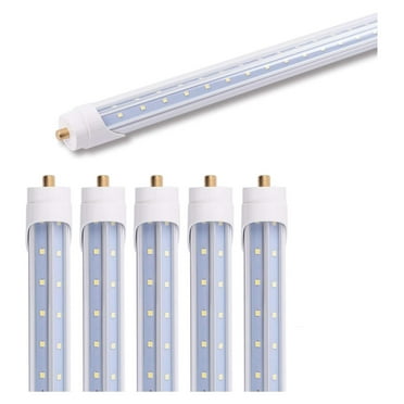 (Pack of 2 5 FT/ 60” T12 Single Pin (FA8) Plug & Play LED Tube - Daylight (5000K) T12 LED ...