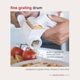 Classic Rotary Cheese Grater - NSF Restaurant Certified Handheld Grater ...