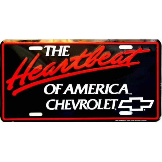 Chevy Heartbeat of America License Plate - Walmart.com - Walmart.com