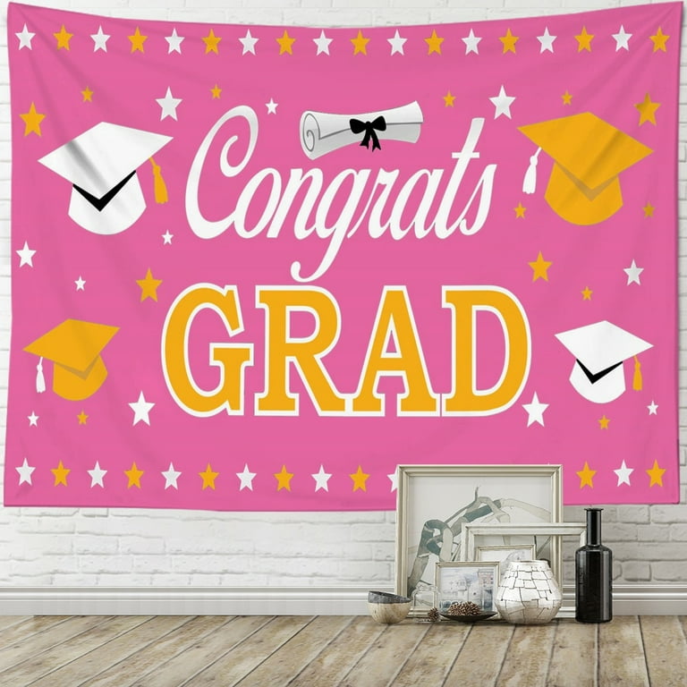 Graduation Background Pink