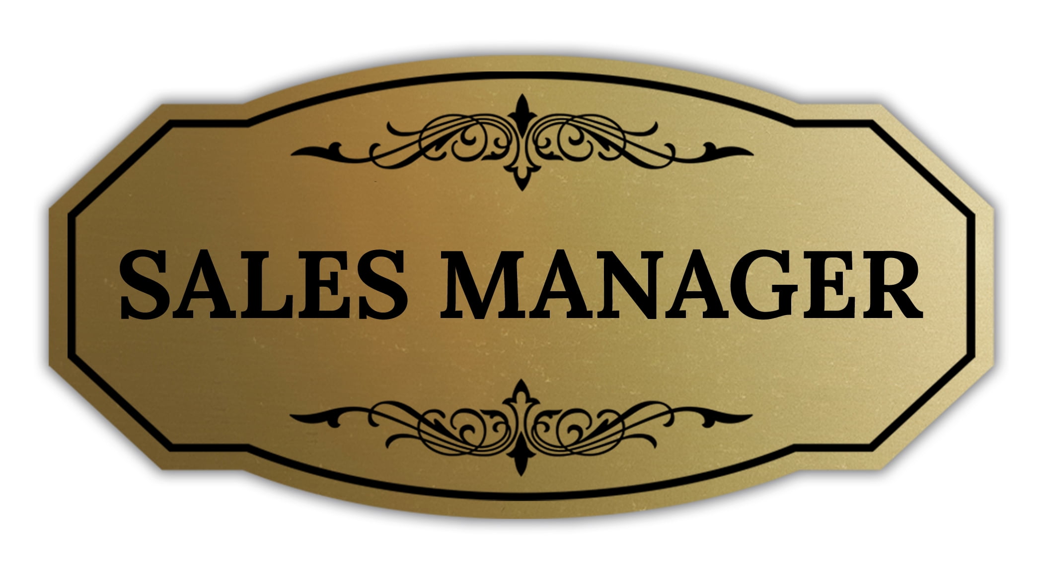 Signs ByLITA Victorian Sales Manager Graphic Sign (Brushed Gold ...