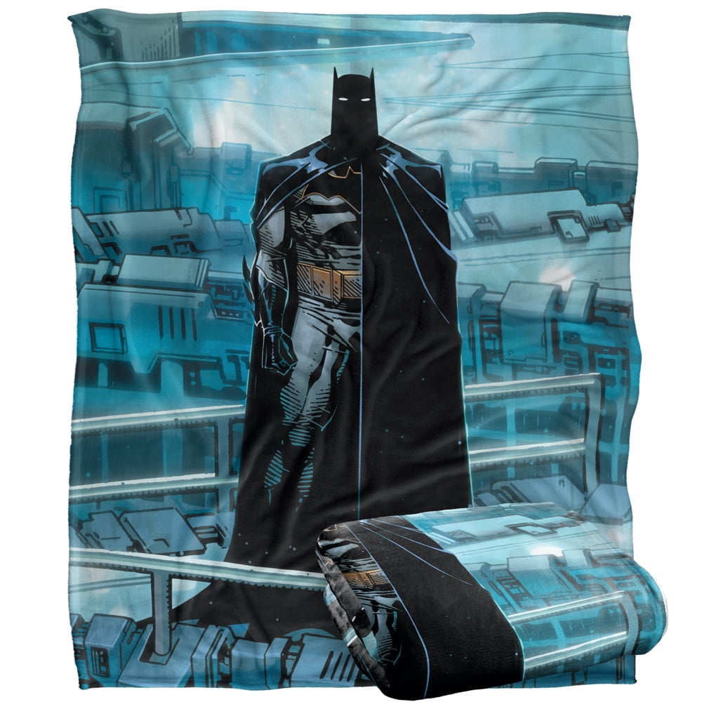Batman Blanket, 50x60, Batman Batcave Platform Silhouette Silky Touch ...