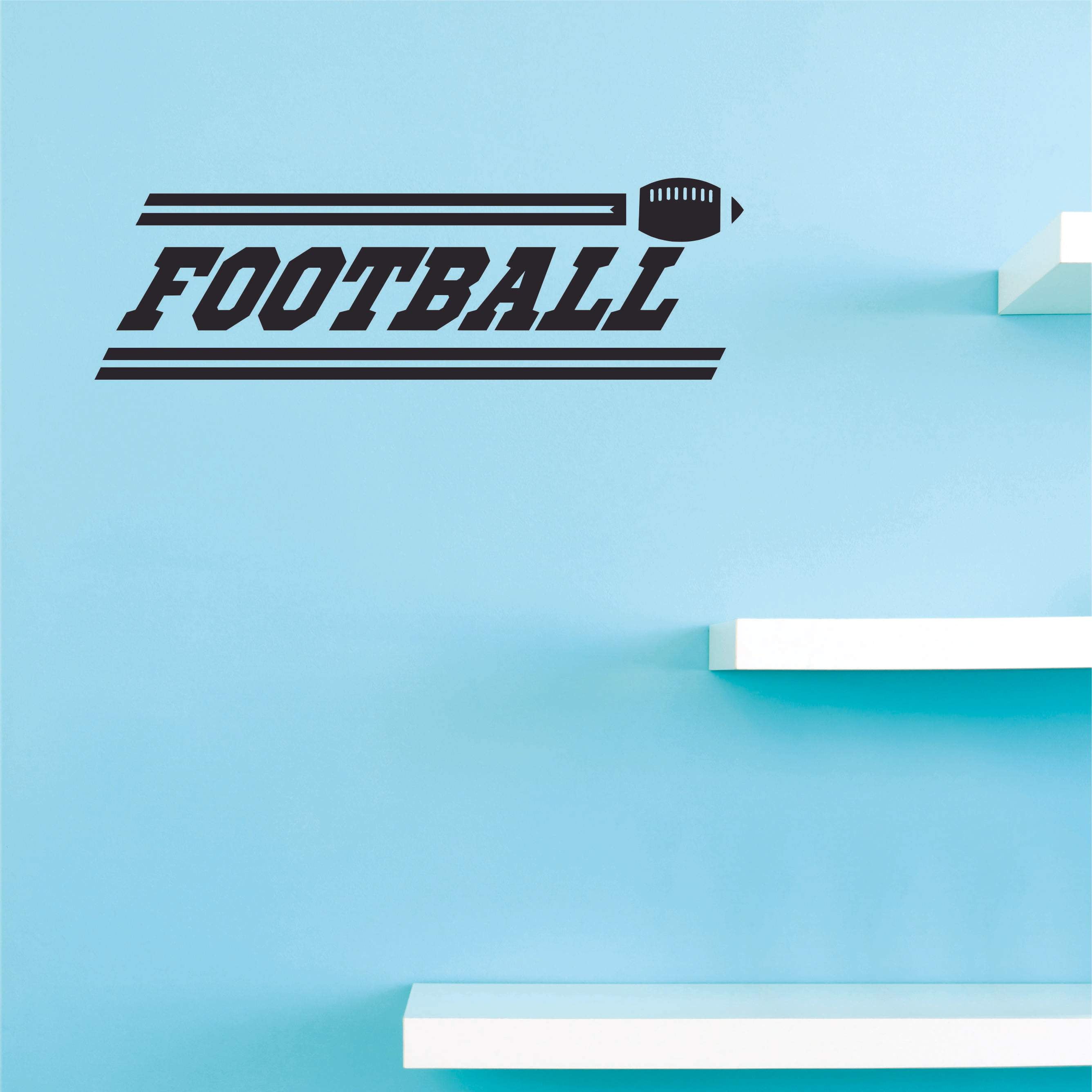 Wall Decal Football Cool Home Art Sports Design Decoration - Removable ...