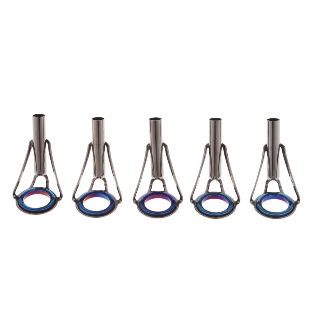 5x Fishing Rod Tip Tops Repair Kit Casting DIY Rod Building Guides ...