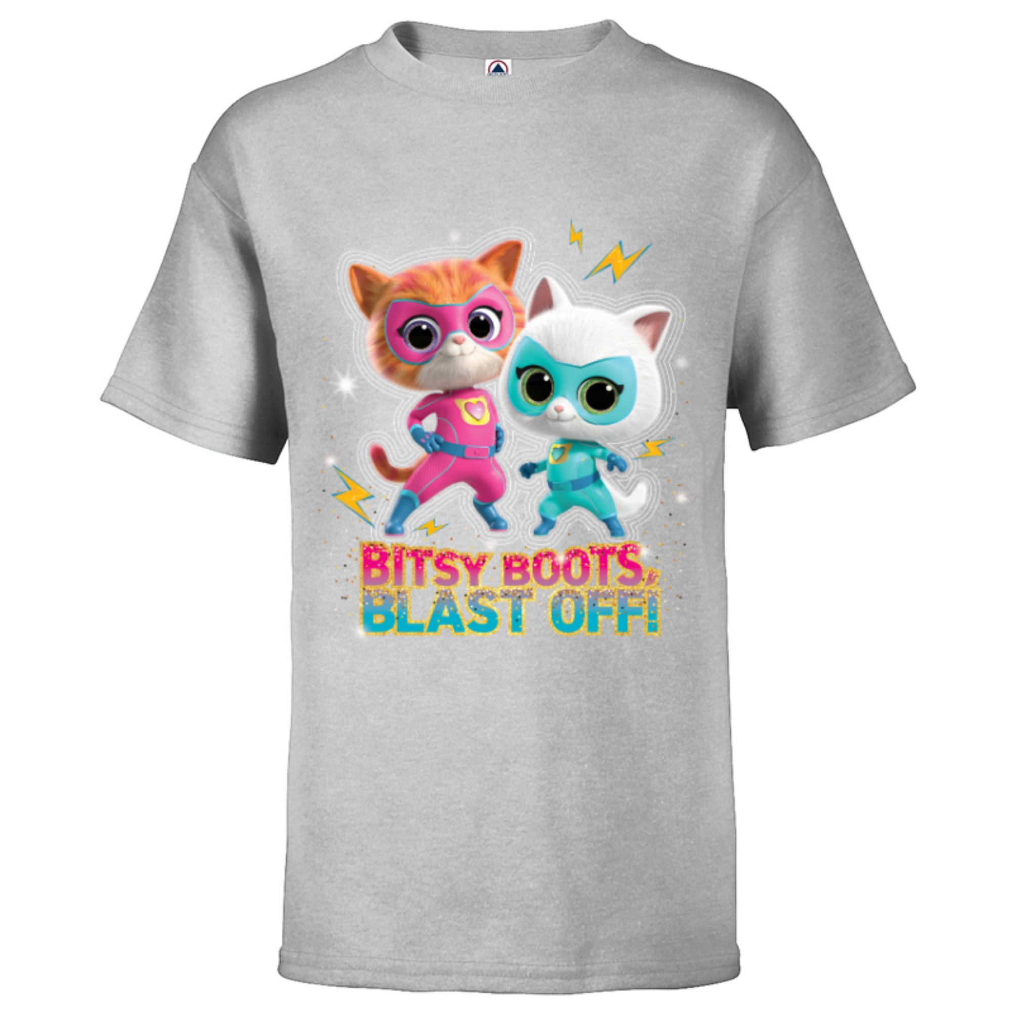 Disney Junior SuperKitties Ginny and Bitsy Boots Blast Off! - Short Sleeve T-Shirt for Kids ...