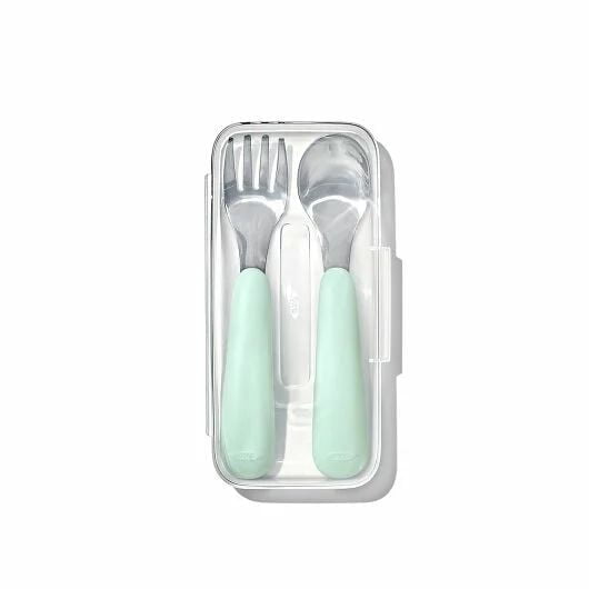 Click here for Oxo Tot Fork & Spoon Set - Opal - 12 Months + prices