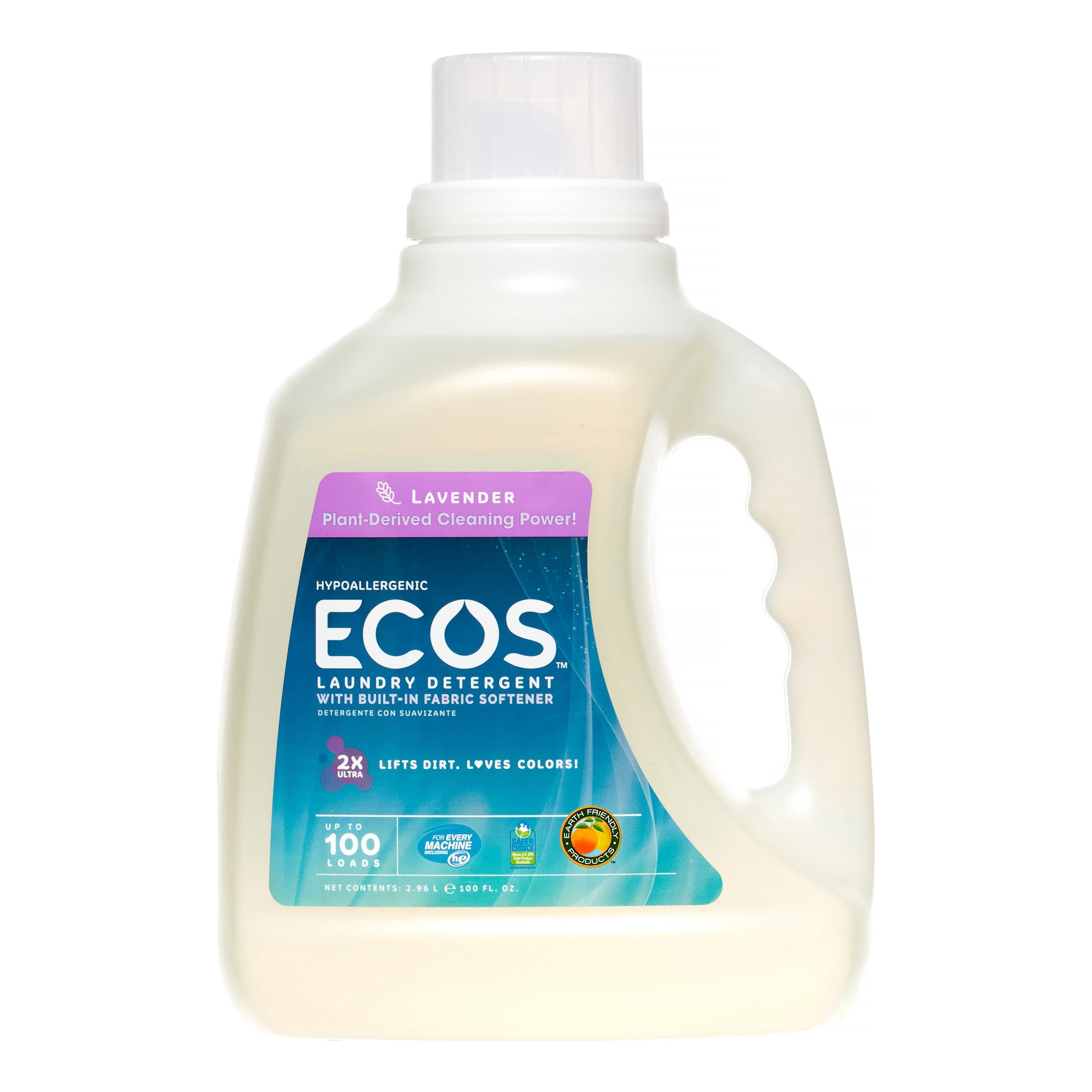 ECOS Laundry Detergent Lavender 100 Loads 100 OZ Walmart ECOS Laundry Detergent Lavender 100 Loads 100 OZ Walmart