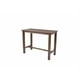 Boraam Sonoma Rubberwood Rectangular Pub Table - Chestnut Wire-Brush Finish - Walmart.com