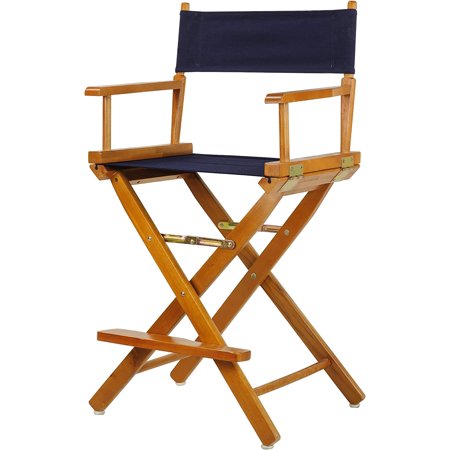 Diayung 30-Inch Director Chair Honey Oak Frame, Black Canvas - Walmart.ca
