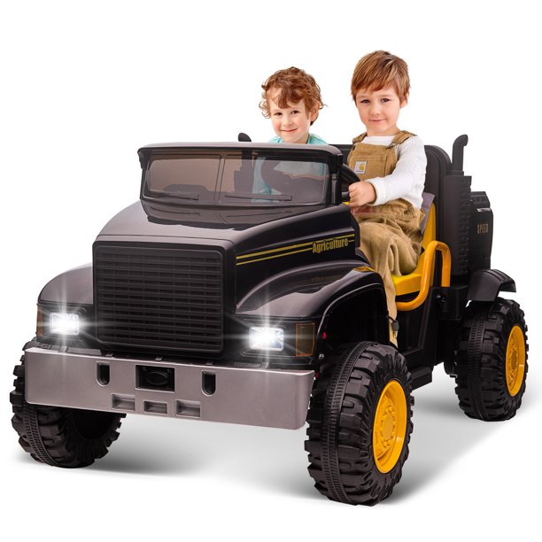 Hikiddo 24V Kids Ride on Dump Truck, 2 Seater Ride on Car Tractor with ...