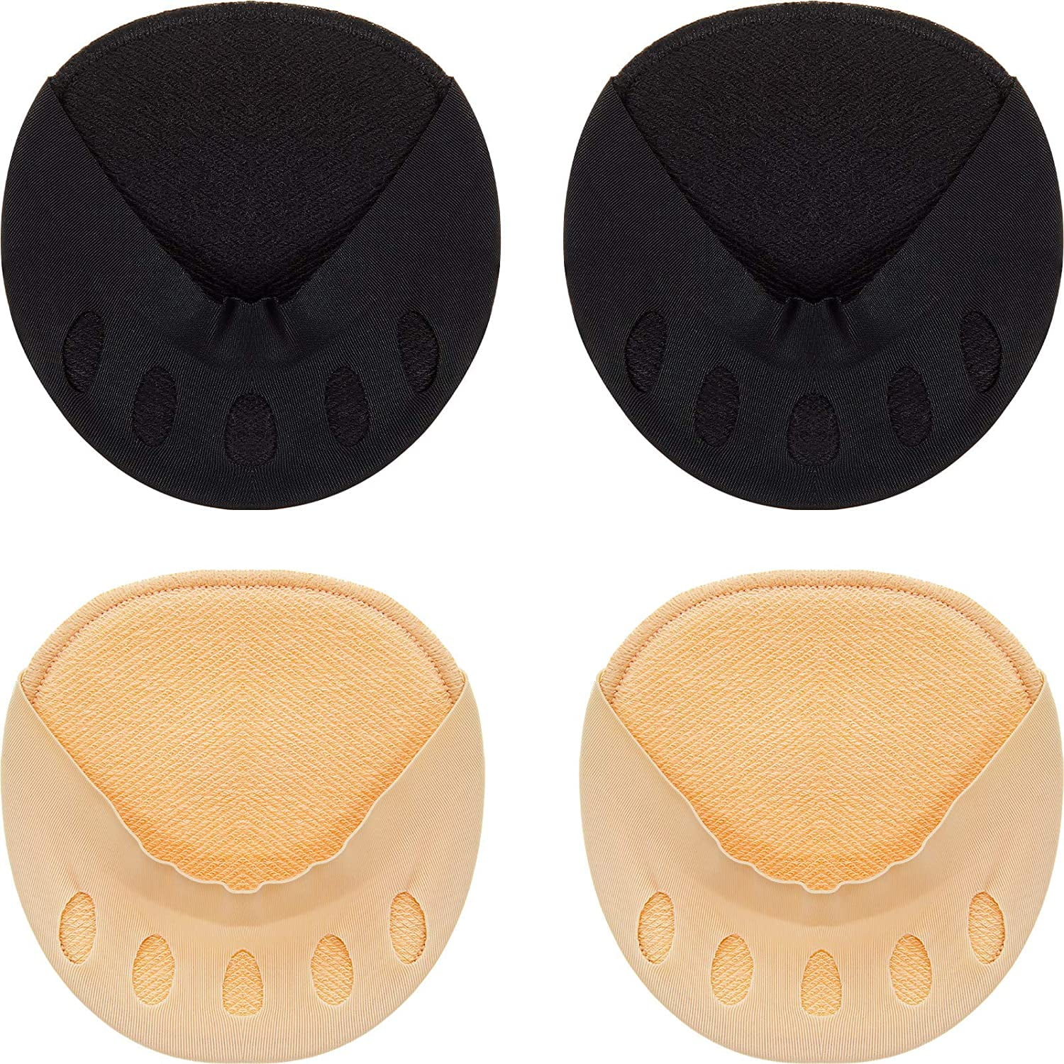 2 Pairs Honeycomb Fabric Forefoot Pads, Torubia Men Women Soft ...