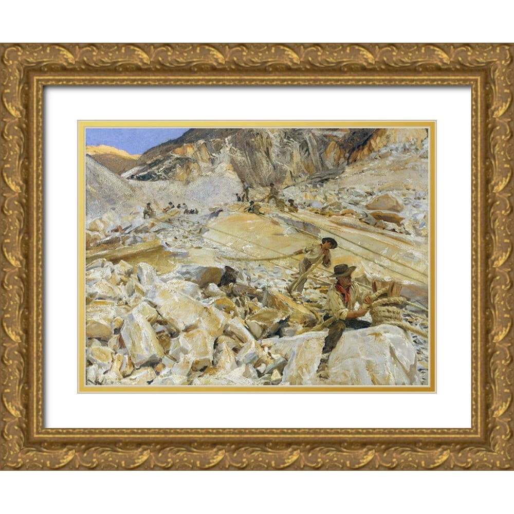 Sargent, John Singer 14x12 Gold Ornate Wood Framed with Double Matting ...