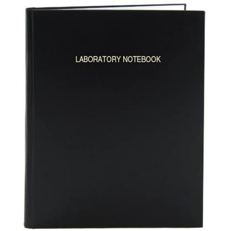 BookFactory Black A4 Lab Notebook - 168 Pages (5mm Grid Format), A4-8. ...