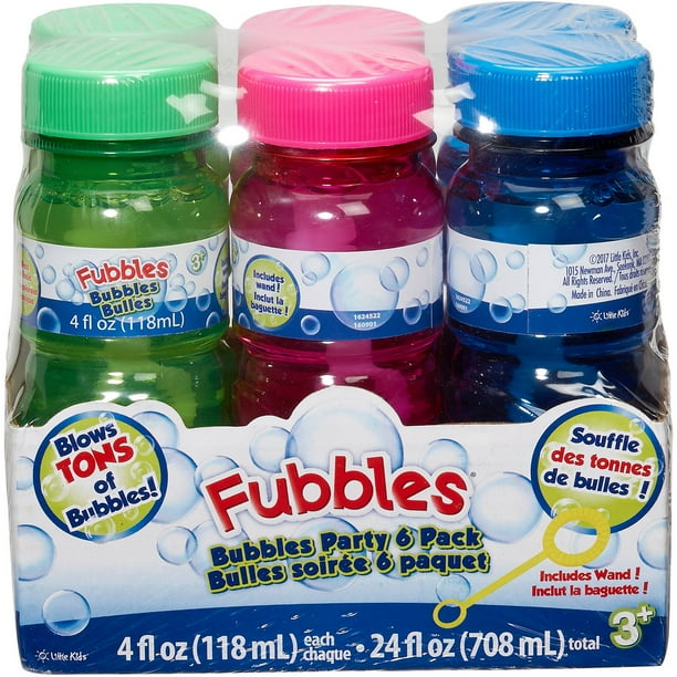 Little Kids Fubbles Bubbles, 6 Pack - Walmart.com - Walmart.com
