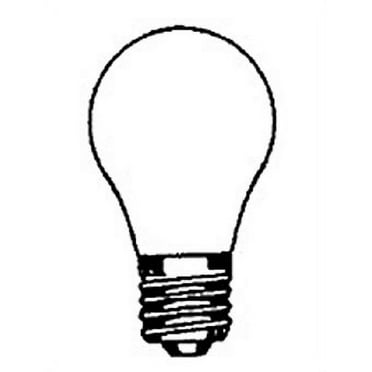 B&P Lamp® F-15 White Flame Standard Base Bulb, 25W - Walmart.com