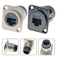 2Pcs for RJ45 Panel Mount Connector,D-Type Cat6 Female to Female ...