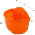 6 Pack Wall Planter Hanging Flower Pot, Window Hang Indoor Outdoor ...