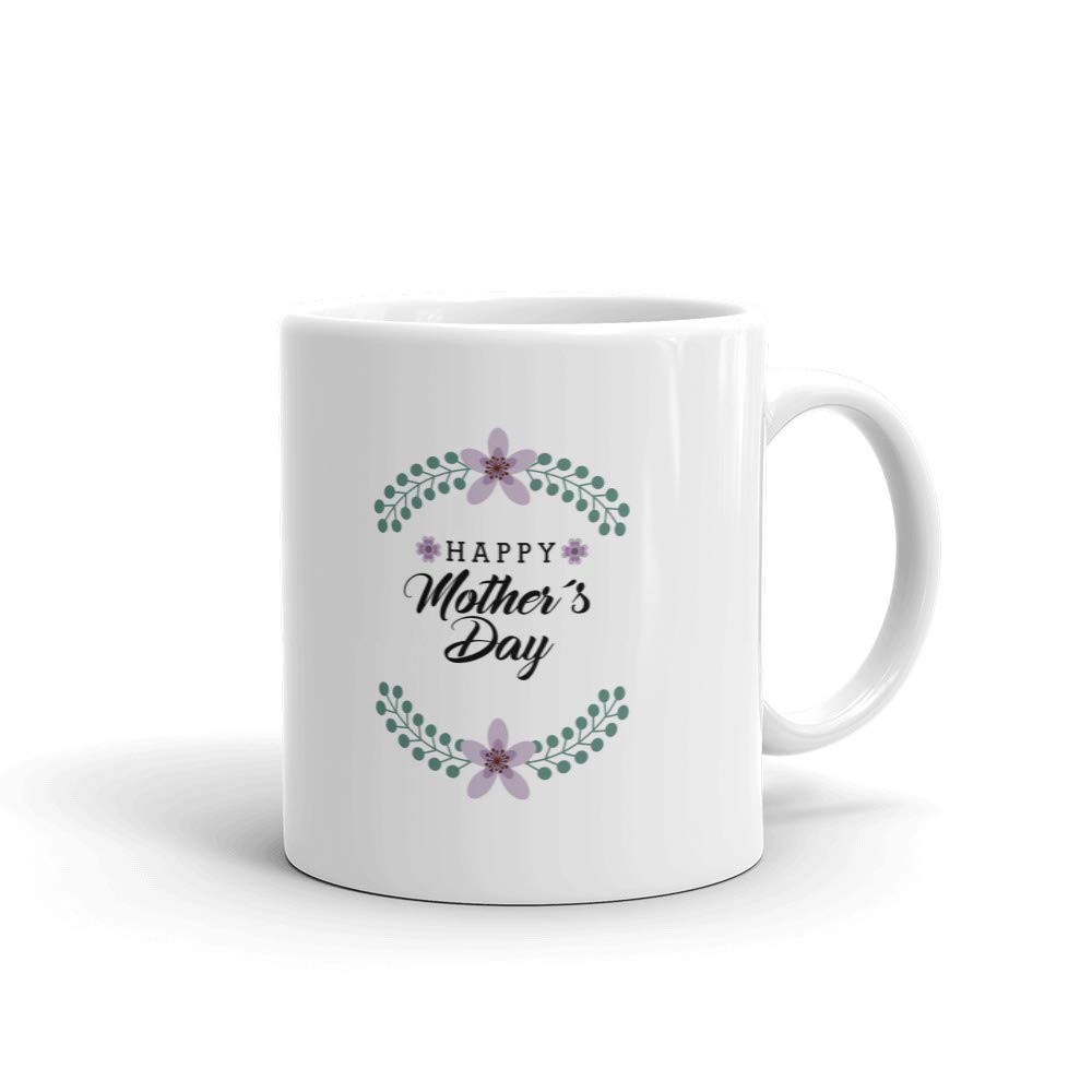 Happy Mother’s Day With Flower Coffee Tea Ceramic Mug Office Work Cup