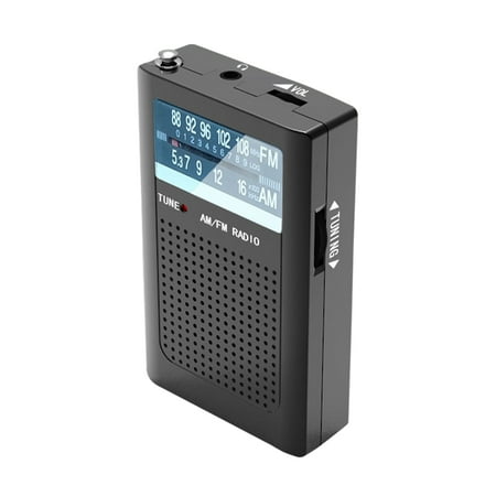 Ericealice Portable FM Pocket Radio Receiver with Antenna FMAM Pointer ...