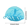 Lystmrge Hair Catcher Washer Machine Buckle Type Leaf Shaped Drain