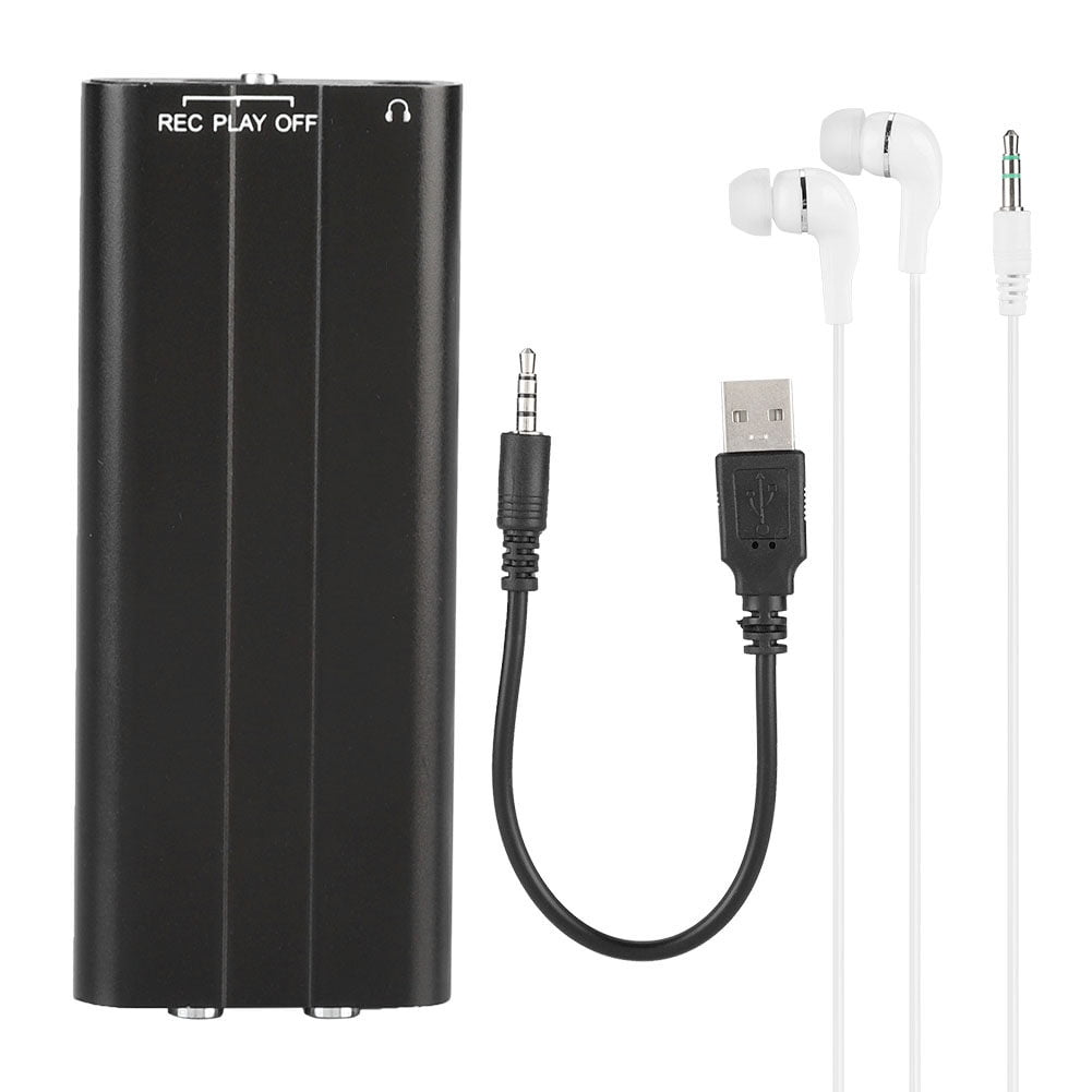 Mini grabadora de voz profesional de 8 GB con clip Grabadora continua ...