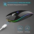 TENMOS Wireless Bluetooth Mouse, Rechargeable Silent Dual Mode ...