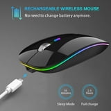 TENMOS Wireless Bluetooth Mouse, Rechargeable Silent Dual Mode ...