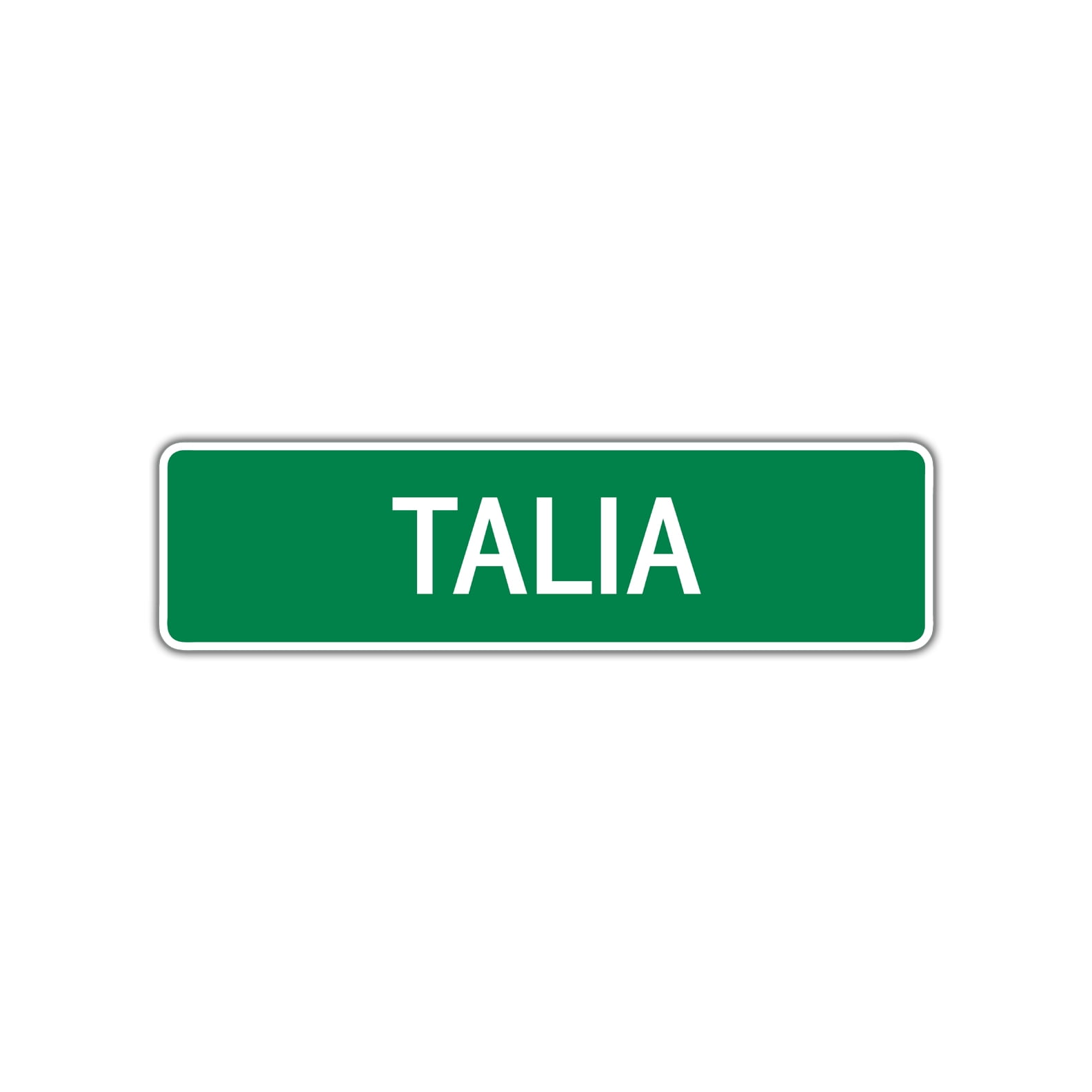 Talia Girls Letter Printed Label Children Name Kids Indoor Outdoor Wall ...
