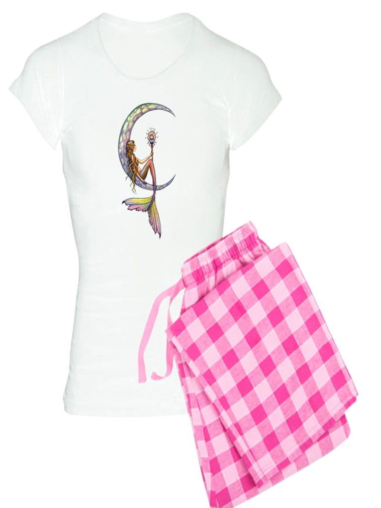 CafePress - Mermaid Moon Fantasy Art Pajamas - Women's Light Pajamas ...