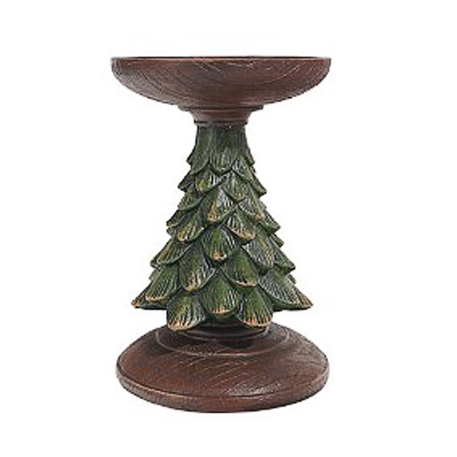 Christmas Tree Stand Candle Holder Resin Ornament Home Decoration ...