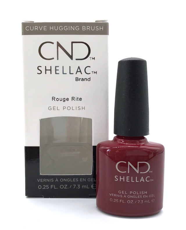 CND Shellac UV Gel Nail Polish Rouge Rite 0.25 oz. - Walmart.com