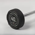 Titan Fitness 40 LB Rubber Straight Fixed Barbell, Pre-Loaded Weight ...