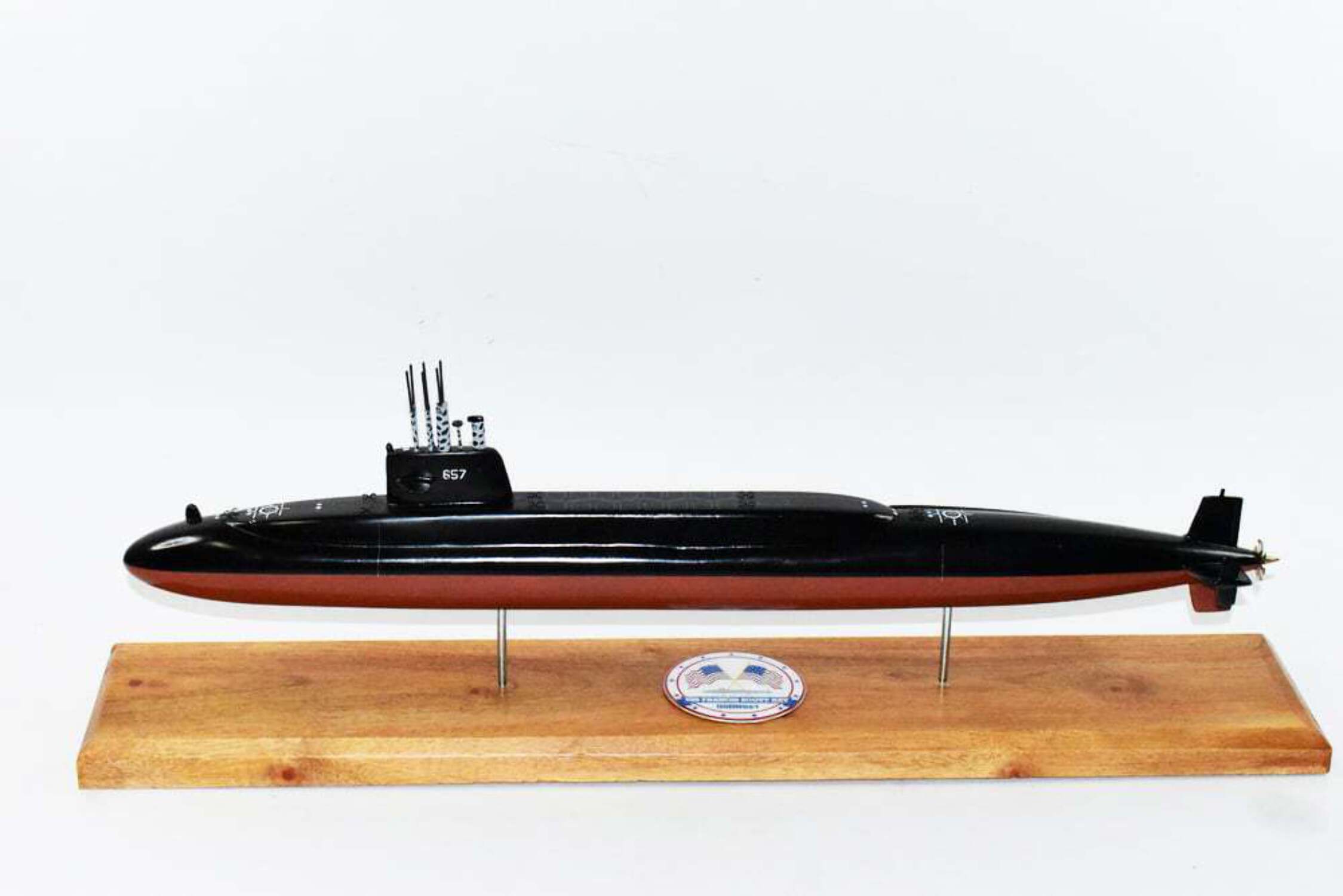 USS Francis Scott Key SSBN-657 Submarine Model,Navy,20,Scale Model,Mahogany,Benjamin Franklin ...