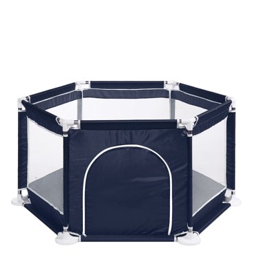 8666 Grey 6 Panel Play Gate - Walmart.com