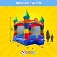 Pogo Crossover Rainbow Smiley Bouncy Castle - Inflatable Jump House for ...
