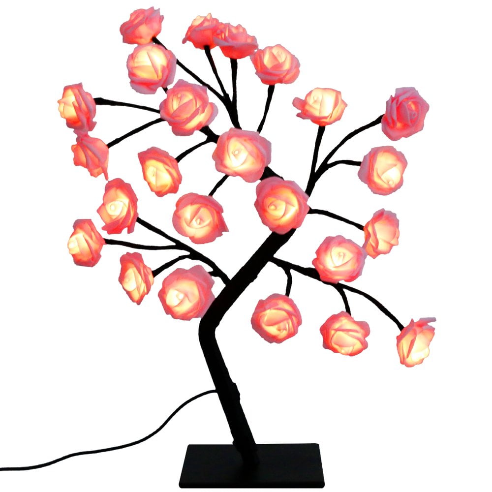 Click here for Generic Rose Flower Tree Lamp Usb Powered Rose Tab... prices