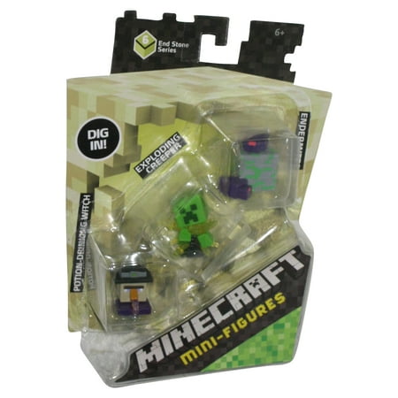 Minecraft Potion Drinking Witch, Exploding Creeper & Endermites (2015 ...